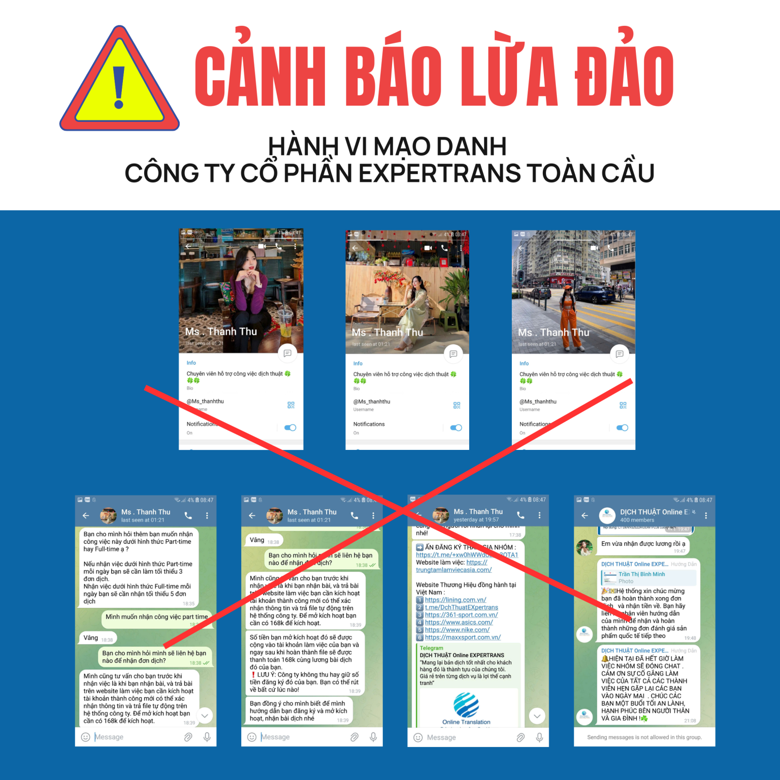 CẢNH BÁO LỪA ĐẢO MẠO DANH CÔNG TY EXPERTRANS GLOBAL - Công ty Dịch ...